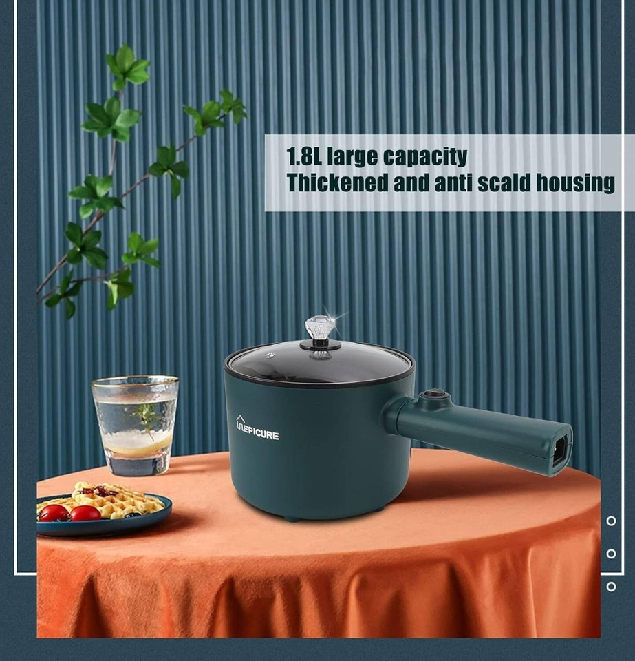 Multi-Function Electric Cooker,Mini Speed Food Pot, Non-Stick Pot ...
