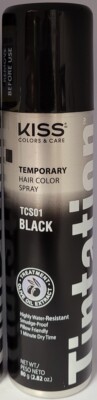 KISS Tintation Temporary Hair Color Spray 2.8oz (TCS01/TCS02/TCS03 ...