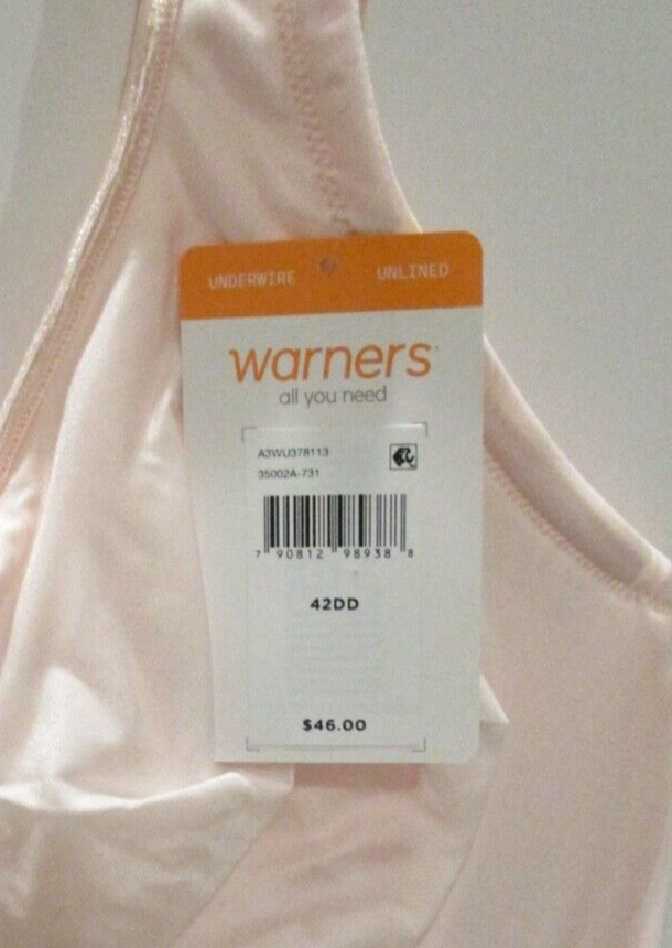 Warners bra signature support satin underwire size 42 DD style 35002A ...