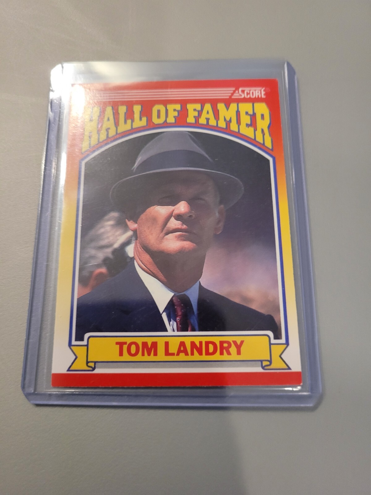 1990 Score #597 Tom Landry Hall of Fame Induction Dallas Cowboys | eBay