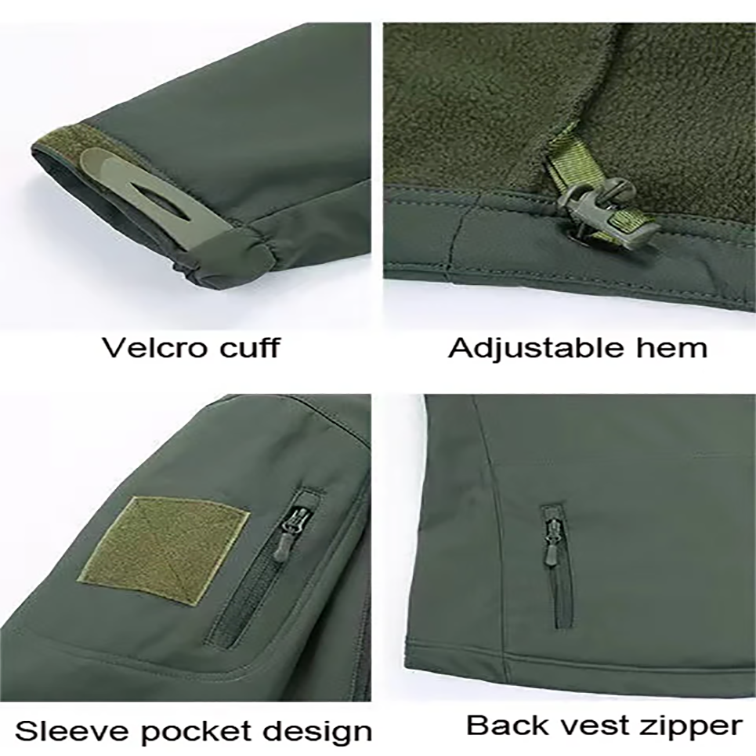 Tactical Jacket Mens Waterproof Military Coat Soft Shell Work ...