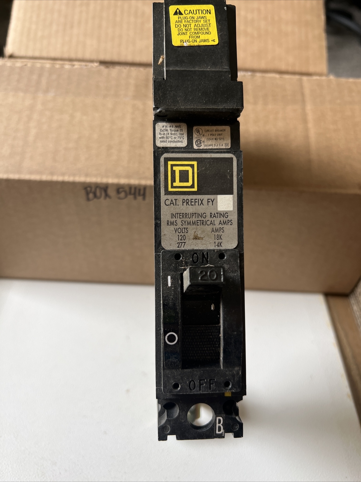 Square D FY14020B I-Line 20-AMP 1-POLE 277-VOLT Circuit Breaker | eBay
