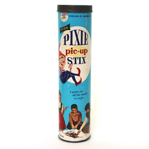 Vintage Pixie Pic-Up Stix Pick-Up Sticks Game Steven MFG Toy 1960s ...