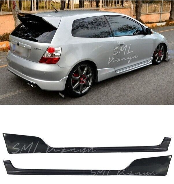 For Honda Civic Ep2 Ep3 Side Skirts Threshold Mud Flaps Lip Splitter ...