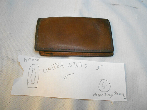 { Vintage LEATHER WALLET VERY OLD BILLFOLD | eBay