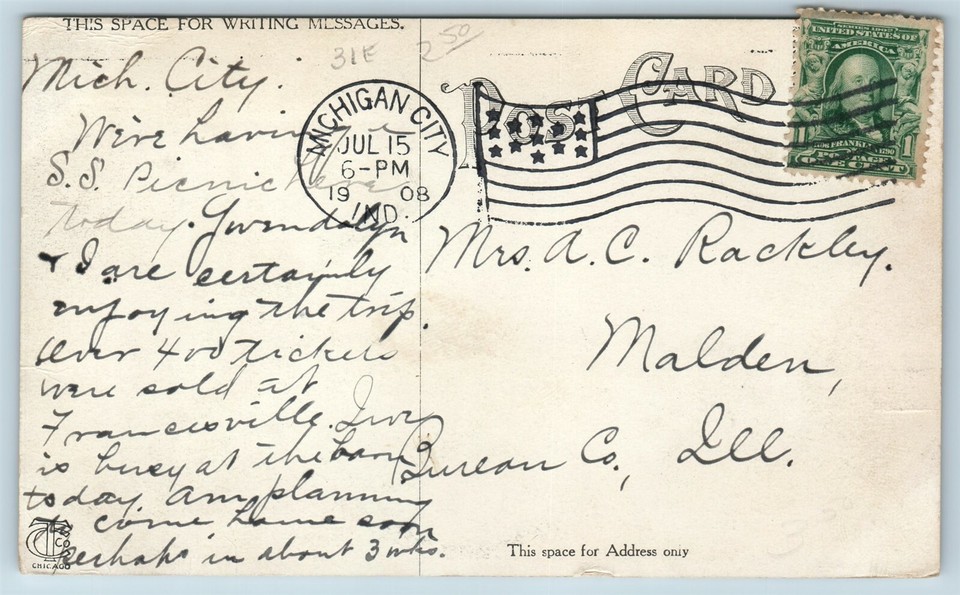 Postcard IN Michigan City Indiana Hoosier Slide Sand Dune c1908 F29 | eBay