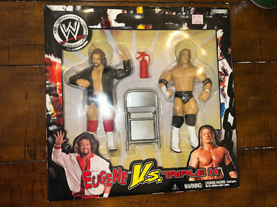 JAKKS WWE EUGENE VS. TRIPLE H WRESTLING ACTION FIGURE SET NEW IN BOX ...