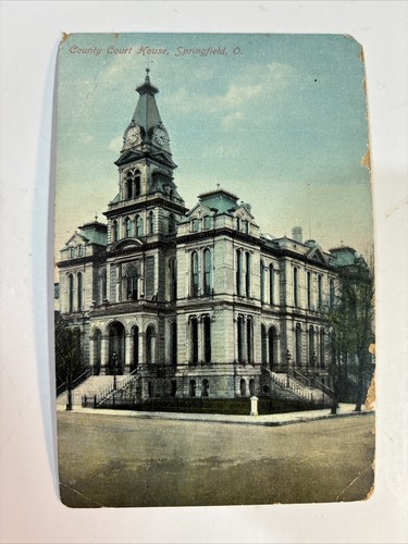 Vintage Ohio Springfield OH Court House Postcard | eBay