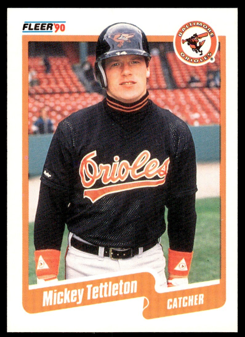 1990 Fleer Baseball Card Mickey Tettleton Baltimore Orioles #190 | eBay