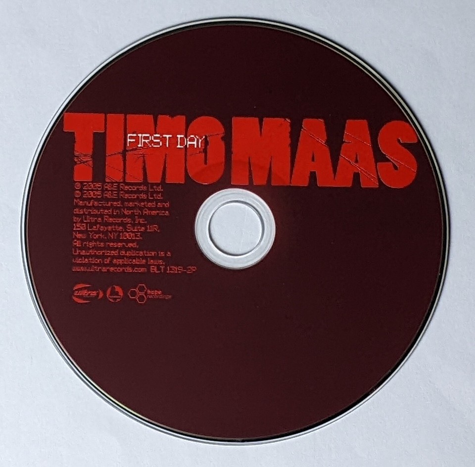 Timo Maas First Day US CD Promo 8 Mixes Daniel Taylor Buick Project ...