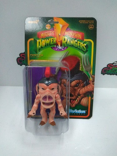 Pudgy Pig Mighty Morphin Power Rangers Super 7 Reaction Figure ...