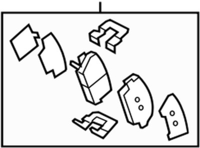 583023MA30 Hyundai Pad kitrr disc brake 583023MA30, New Genuine OEM ...