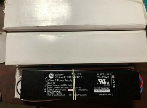 Qty/6 New GE Lightech LED Driver Power Supply 100-277V 12V LD60DMV12PU ...