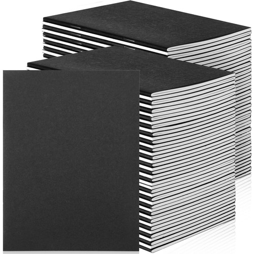 100 Pack Mini Kraft Paper Notebook Unlined Pocket Kraft Notebook Blank ...