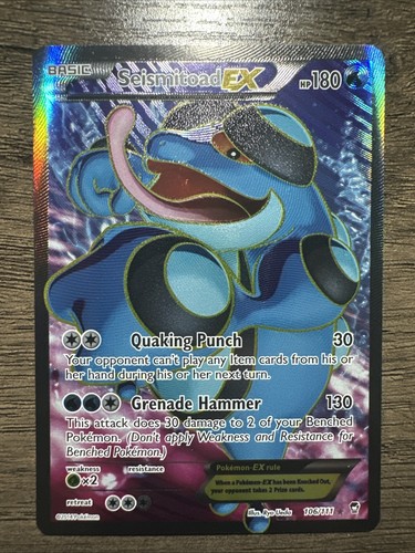 Seismitoad EX - 106/111 Full Art XY Furious Fists FFI Ultra Rare ...