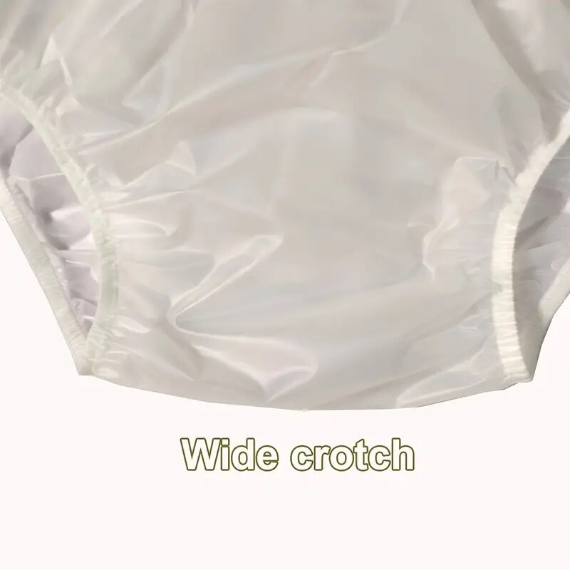 PVC Plastic Pants Adult DIAPER NAPPY Incontinence Pants Diaper Cover ...
