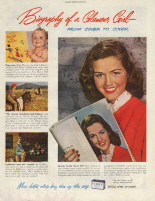 Biography of cover girl Marie Denham - Ivory Soap ad 1946 LHJ | eBay