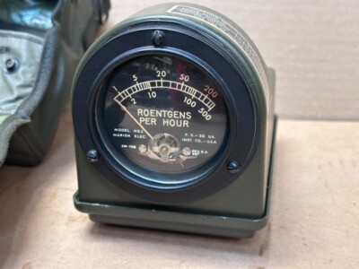 Vintage USA Army Military Radiacmeter Gamma Radiation Meter Marion Elec ...