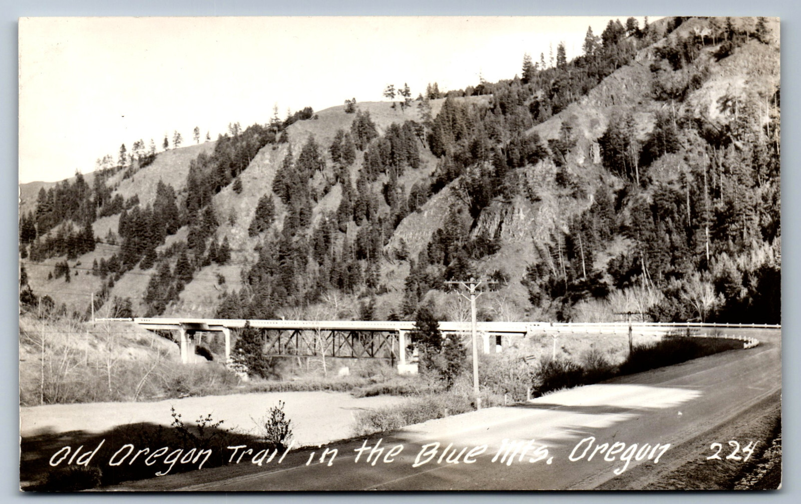 Postcard RPPC OR Old Oregon Trail in the Blue Mountains Oregon AX7 | eBay