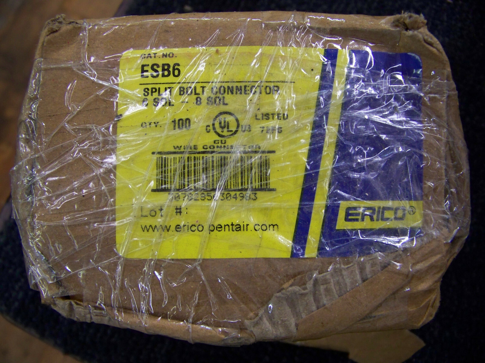 Erico Split Bolt Connector 6 SOL-8 SOL Bronze Black 100 ea. ESB6 | eBay