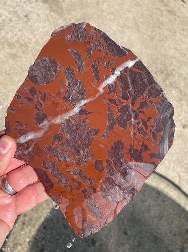 Amazing Brecciated Purple Red Jasper SLAB quite large | eBay