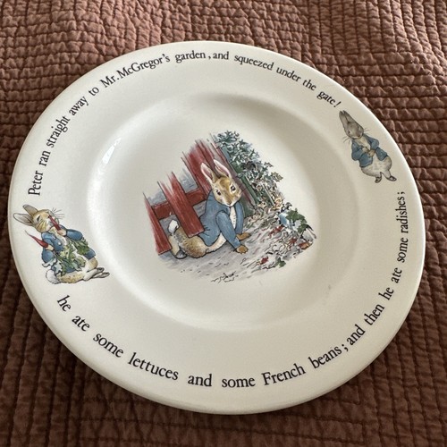 Peter Rabbit Wedgwood Plate of Etruria & Barlaston Beatrix Potter ...
