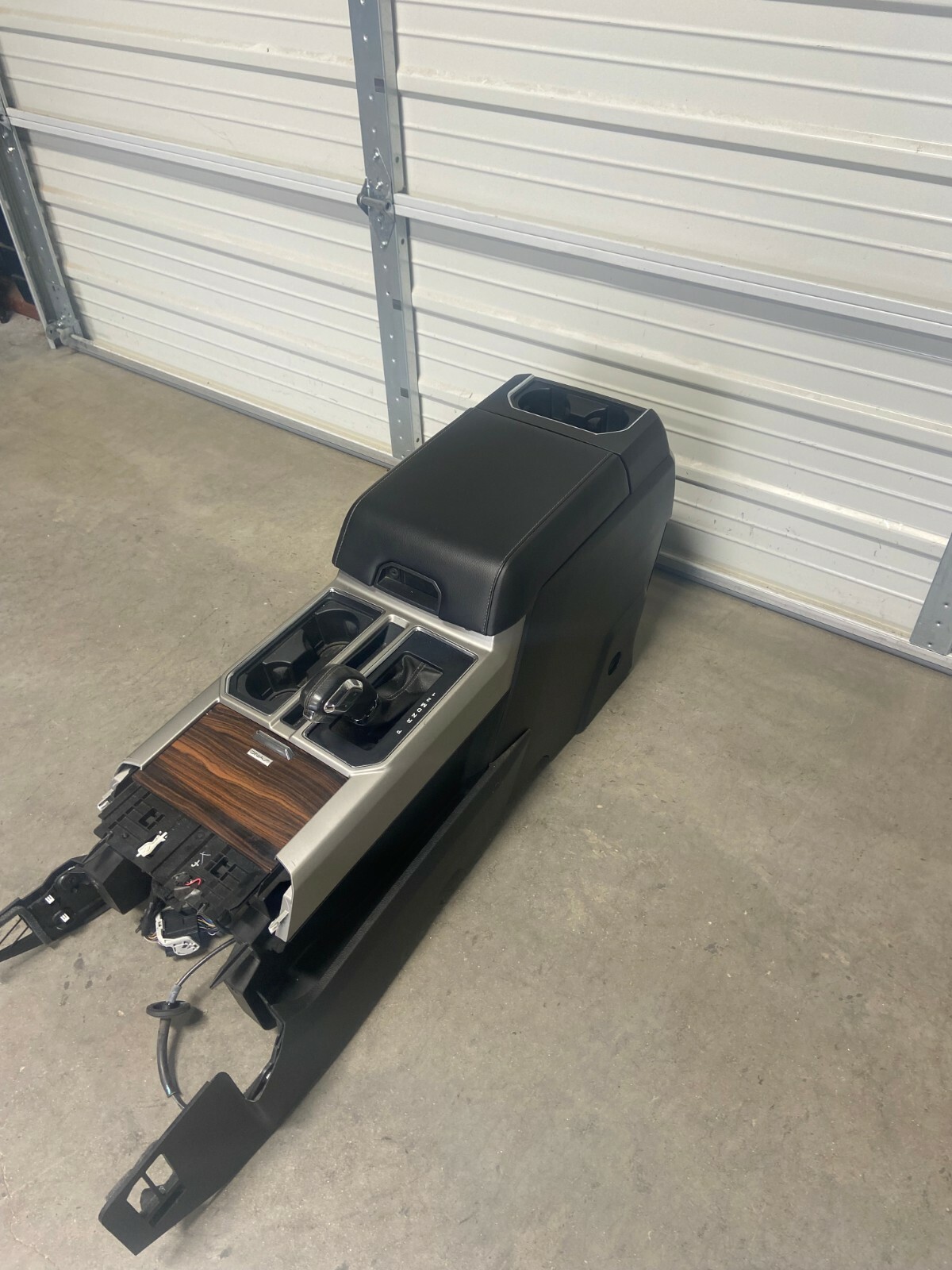 FORD F150 F250 F350 BLACK CENTER CONSOLE 2015 2016 2017 2018 2019 2020 ...