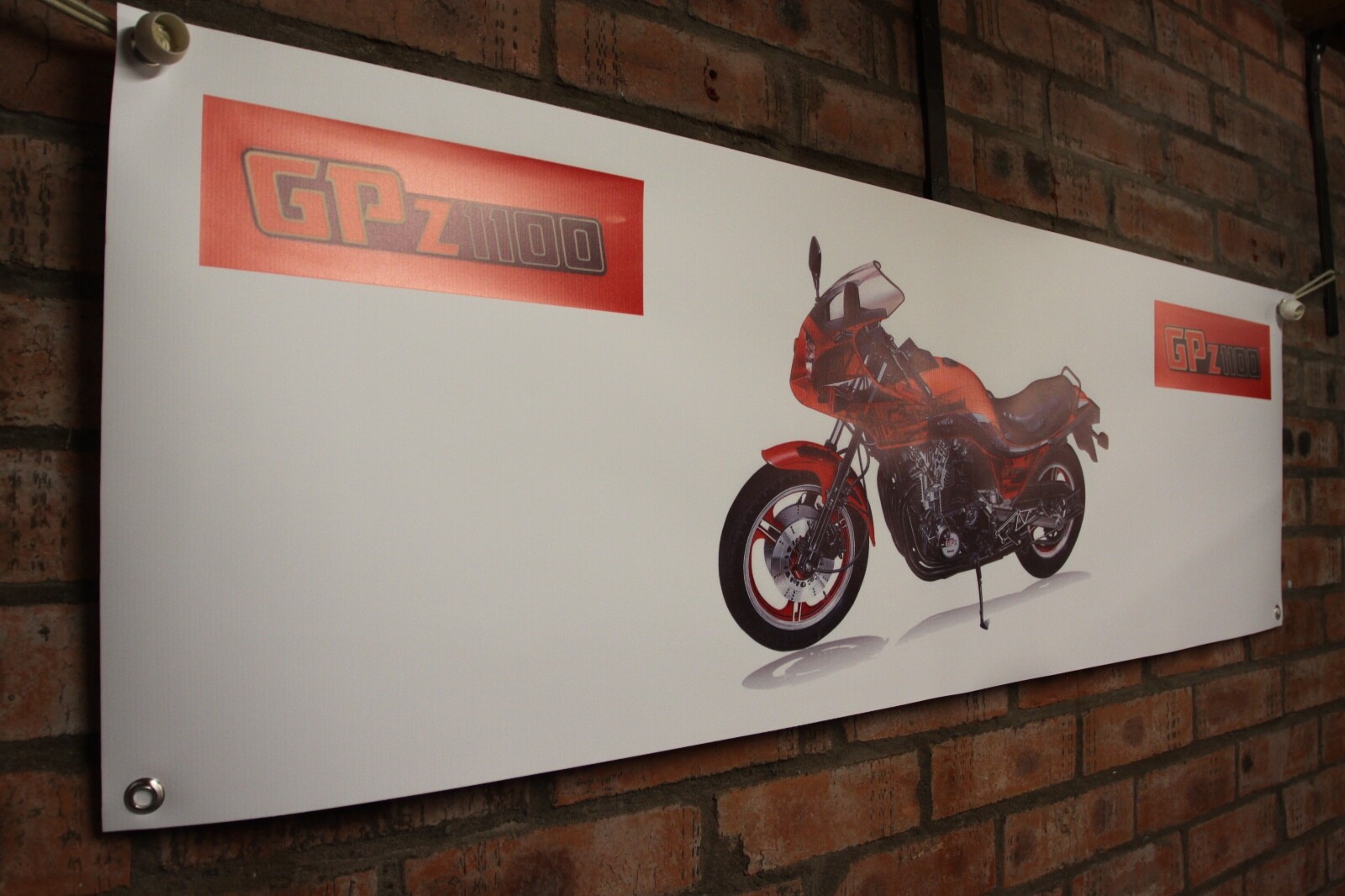 KAWASAKI GPZ1100 A1 large pvc garage work shop banner show banner | eBay