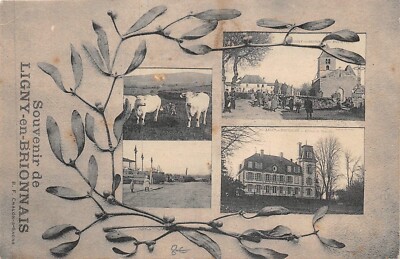 Cpa-Souvenir Of Ligny-en-Brionnais (127567) | eBay Australia