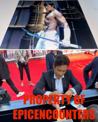 LEE BYUNG-HUN SIGNED GI JOE STORM SHADOW 8X10 PHOTO W/PROOF W/COA SQUID ...