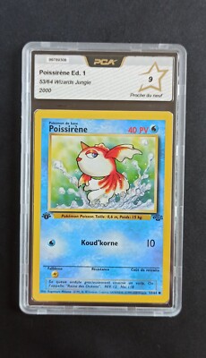 Carte Pokémon Poissirène 53/64 Edition 1 - Commune Jungle - FR - PCA 9 ...