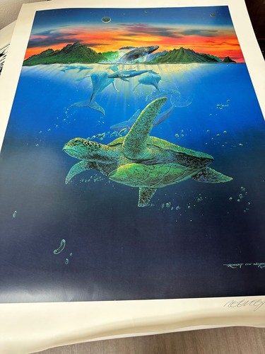 Sea Turtle Robert Lyn Nelson Signed Print | eBay