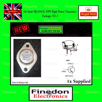 On Semi MJ15003G NPN Power Transistor TO-3 140V 250W 20A | eBay UK