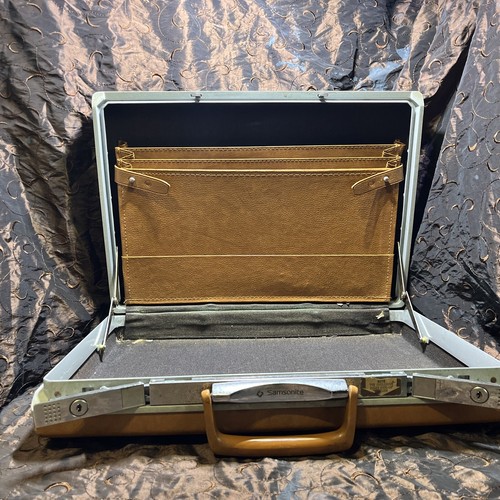 1960s Vintage Samsonite Classic Briefcase Hard Shell Camel Brown Great ...
