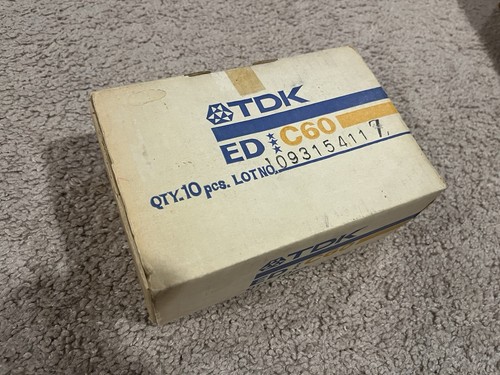 TDK ED C60 New Sealed Blank Cassettes Box Of 10 | eBay