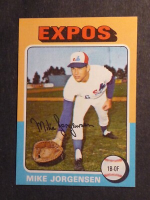 1975 Topps Mike Jorgensen #286 Expos NM+ (001) | eBay