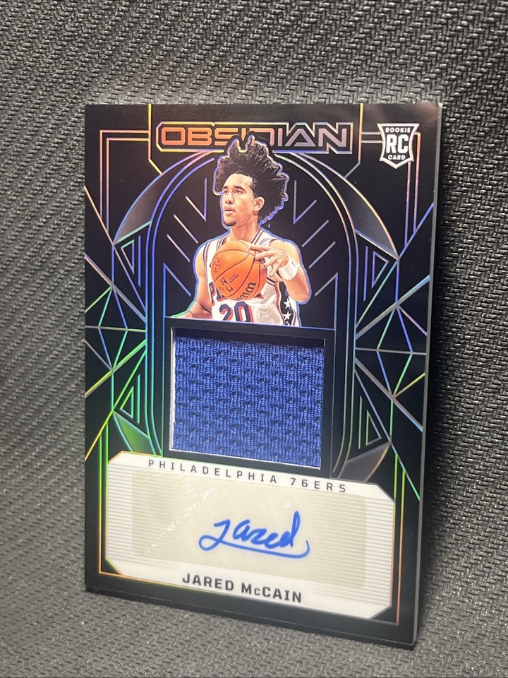 2024-25 Panini Obsidian Jared Mccain Rookie Jersey Patch Auto 75/125 76ERS | eBay