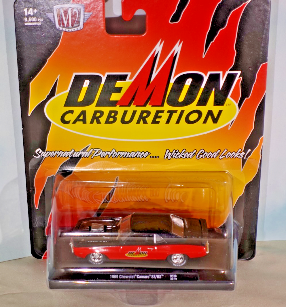 1/64th M2 Machines Auto Drivers R128 Demon 1969 Chevrolet Camaro SS/RS ...
