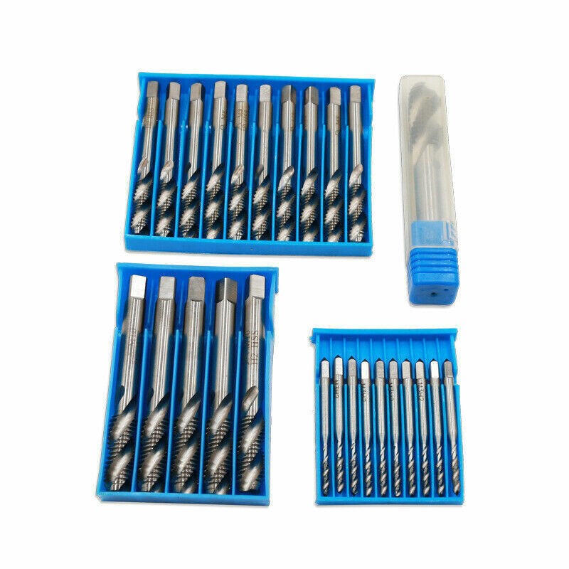 Spiral Metric Tap Set HSS-M2 Machine Taps Hand Thread Cutter Tools Kit ...