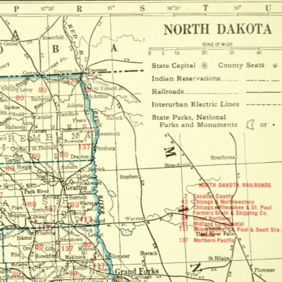 Pre-1900 - Map Of North