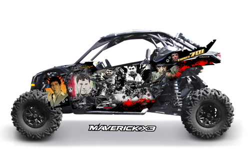 CAN-AM MAVERICK X3 2017-2023 RR SS RS decal graphics | eBay
