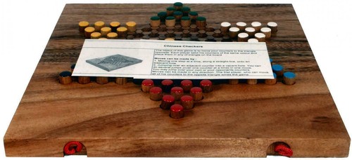 Fair Trade Thai Thailand Wooden Rainwood Chinese Checkers Set Wooden ...