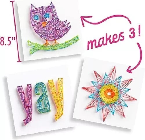 🆕 Craft-tastic The String Art Kit 3 Fun Arts & Crafts Projects – Owl ...