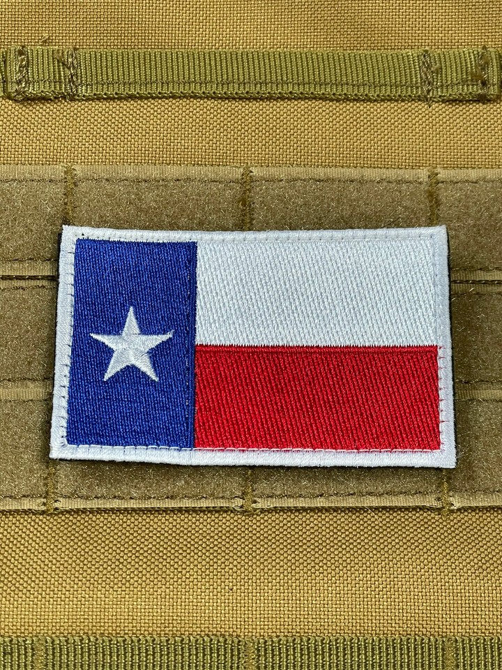 Texas Flag Patch Tactical Military Morale Hook Loop backed | eBay