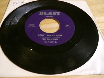 The Excellents 45 - Coney Island Baby - Blast 205 Purple label re ...