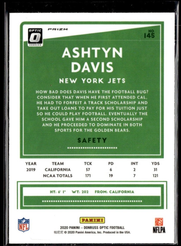 2020 Donruss Optic Holo #145 Ashtyn Davis | eBay