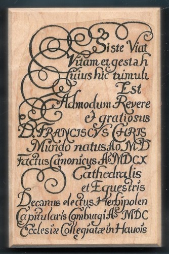 LATIN LANGUAGE PRINT ANCIENT WORDS ECLECTIC OMNIBUS NEW N-93 XL RUBBER ...