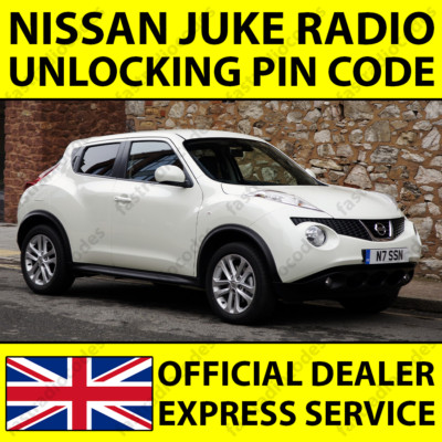 NISSAN JUKE CAR RADIO NAVIGATION UNLOCKING PIN CODE DECODE FAST ...