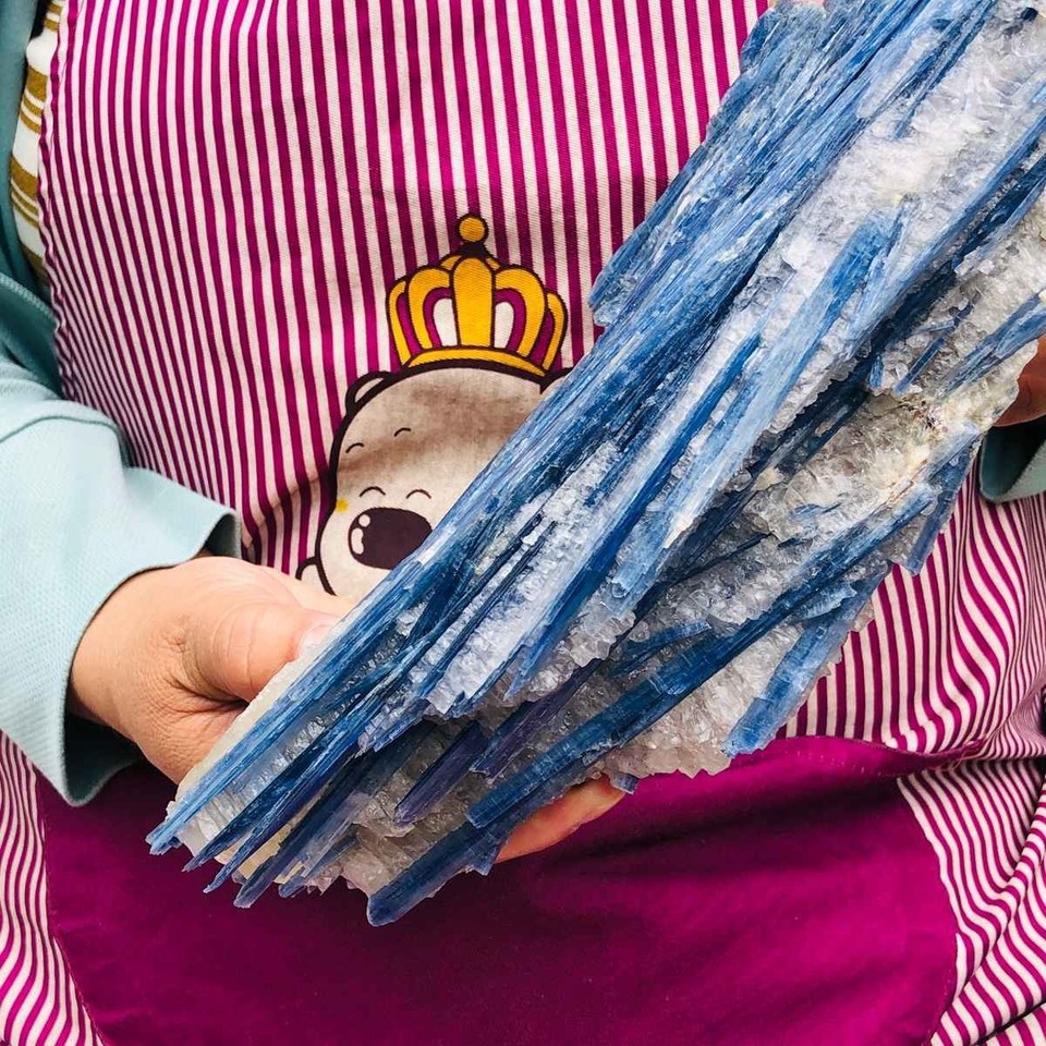 3.38LB Rare Natural Blue Kyanite Crystal Quartz Rough Mineral Specimen ...