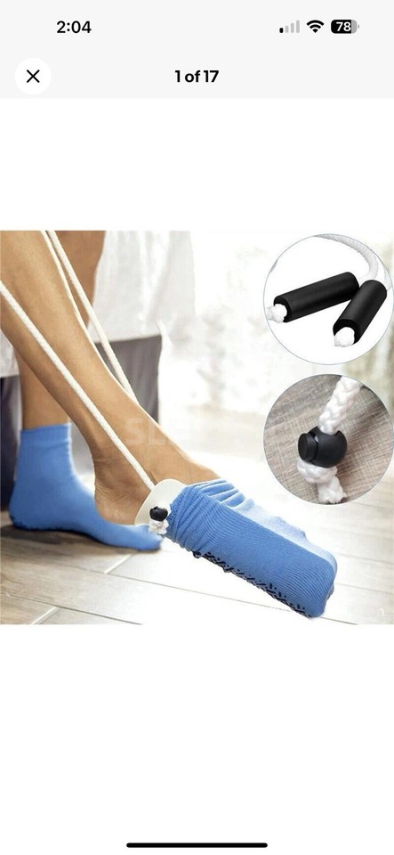 Sock Aid Tool Sock Helper Puller Aid for Putting Socks On and Off Socks ...